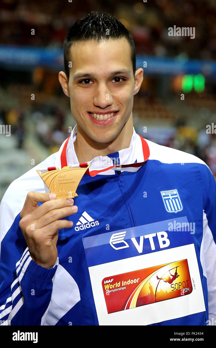 SOPOT, POLAND - MARCH 08: Kostadinos Filippidis (GRE) IAAF World Indoor ...