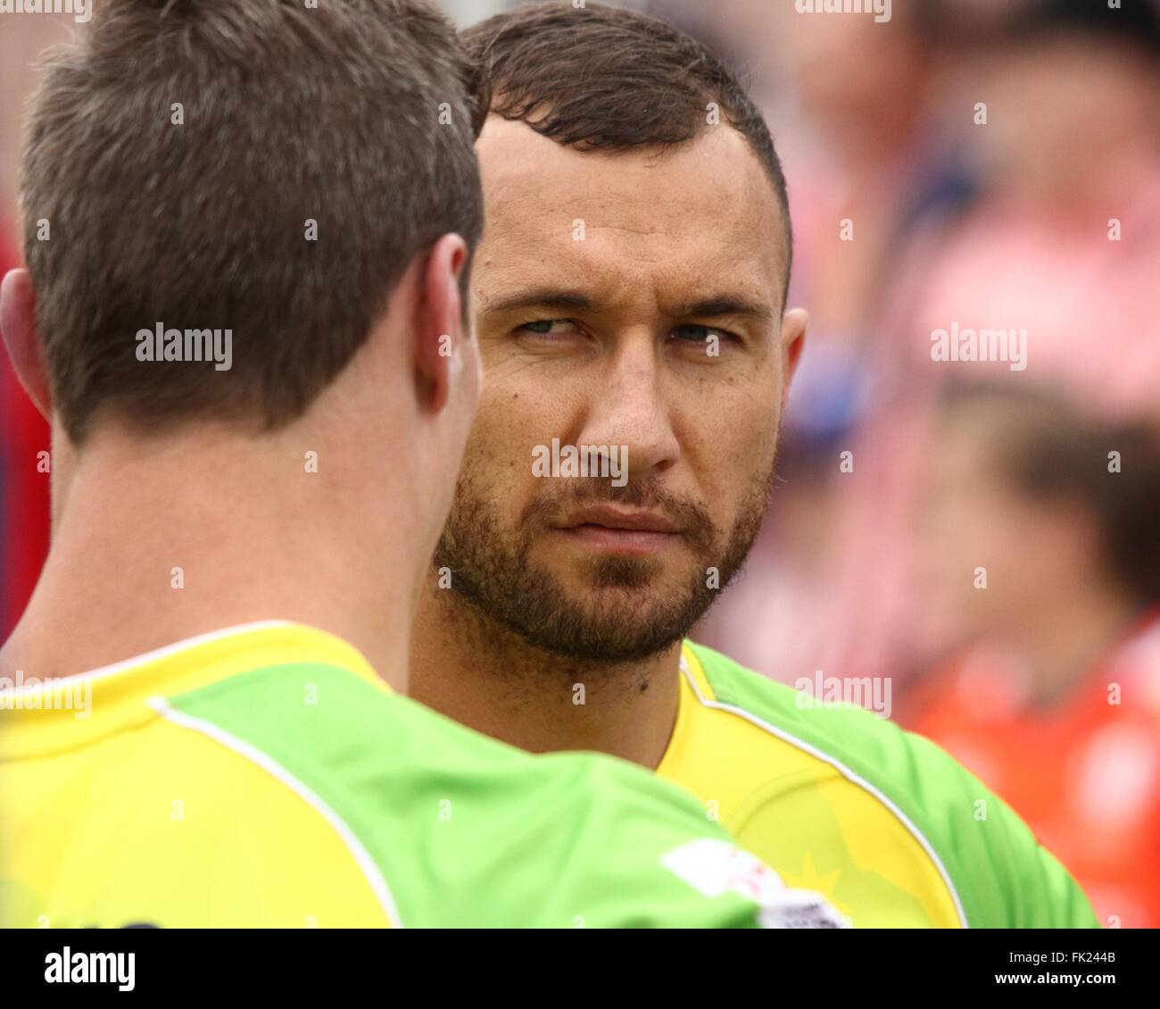 Las Vegas, NV, USA. 5th Mar, 2016. Quade Cooper of Australia in ...