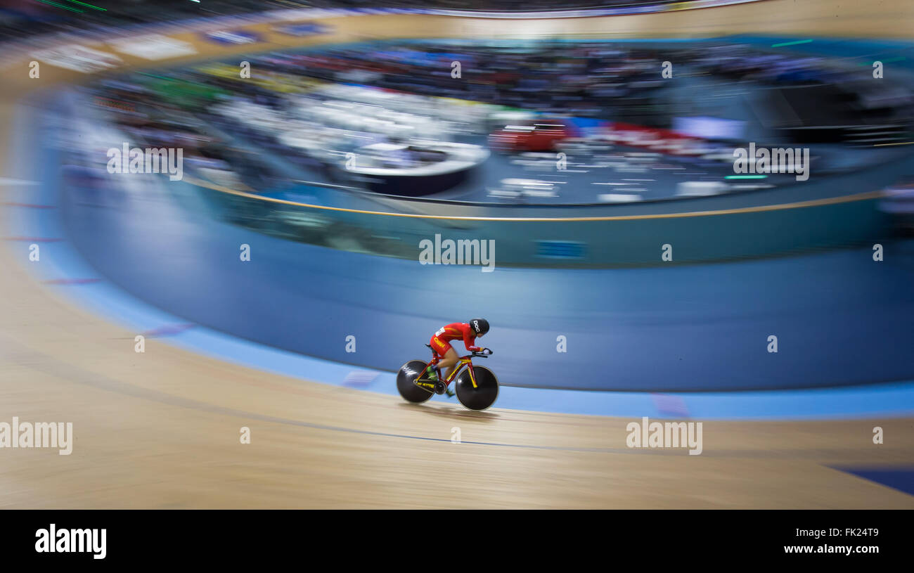 London, UK. 5th Mar, 2016. Luo Xiaoling of China competes in the Women ...