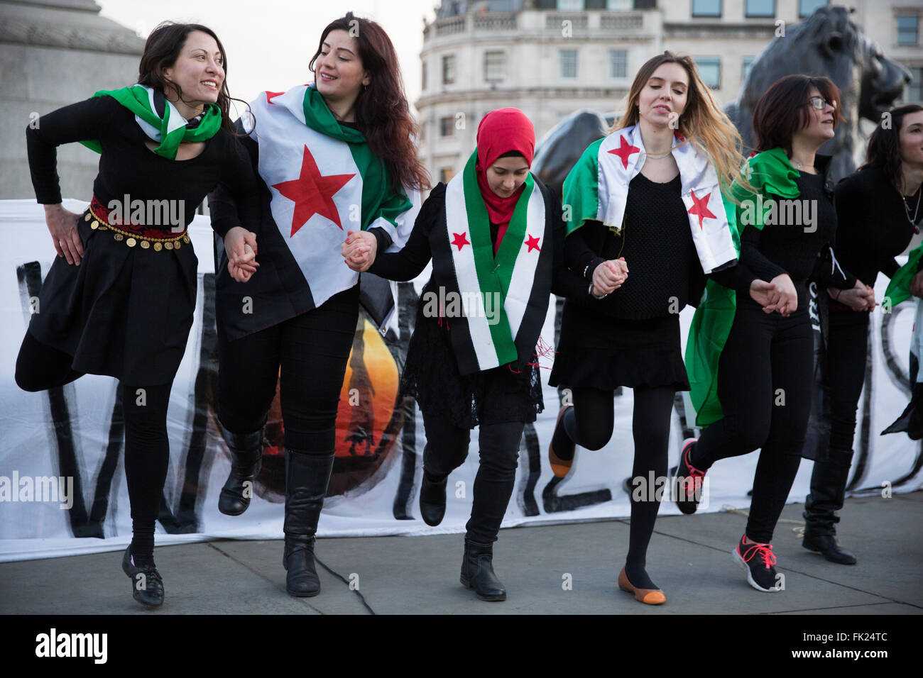 London, UK. 5th March, 2016. Dabke Revolution dance 'dabke' in ...