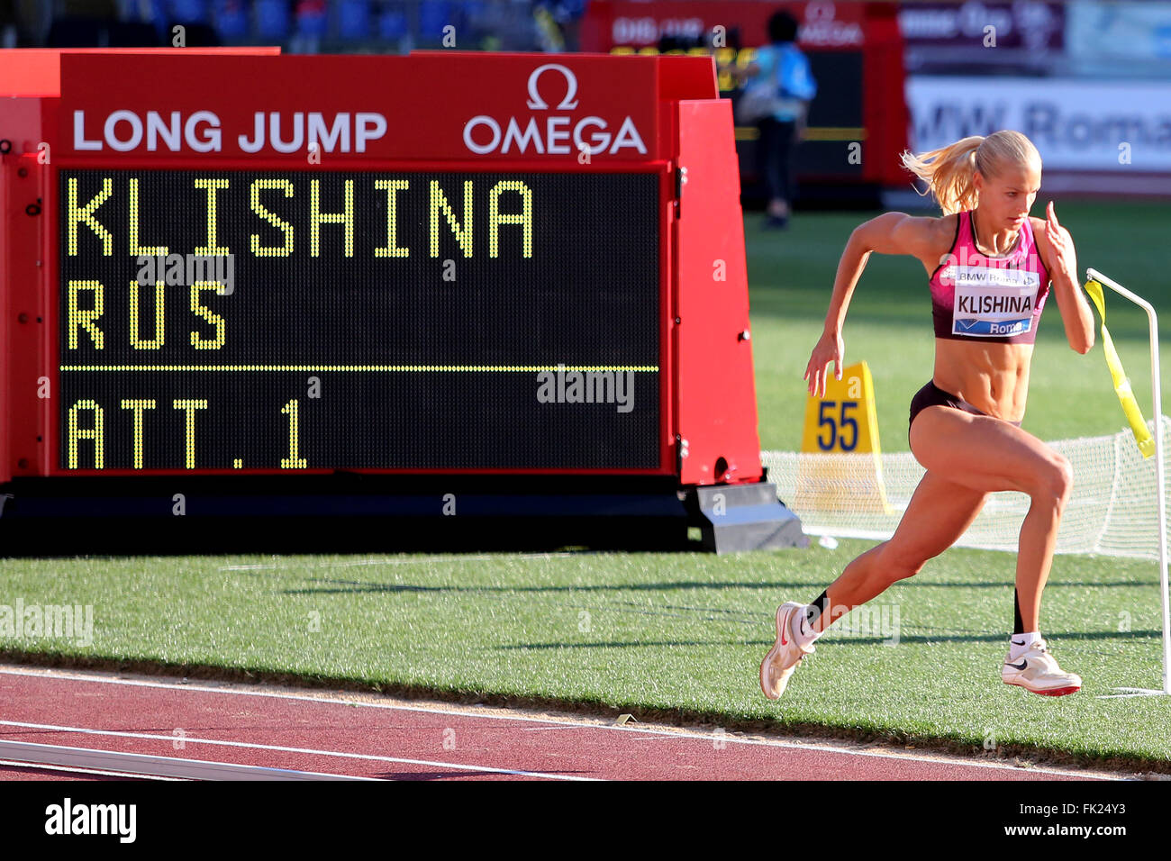ROME, ITALY - JUNE 06: Darya Klishina at the IAAF Golden Gala at Stadio ...