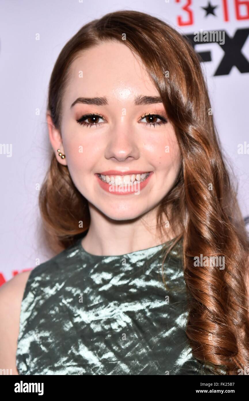 New York, NY, USA. 5th Mar, 2016. Holly Taylor at arrivals for THE ...