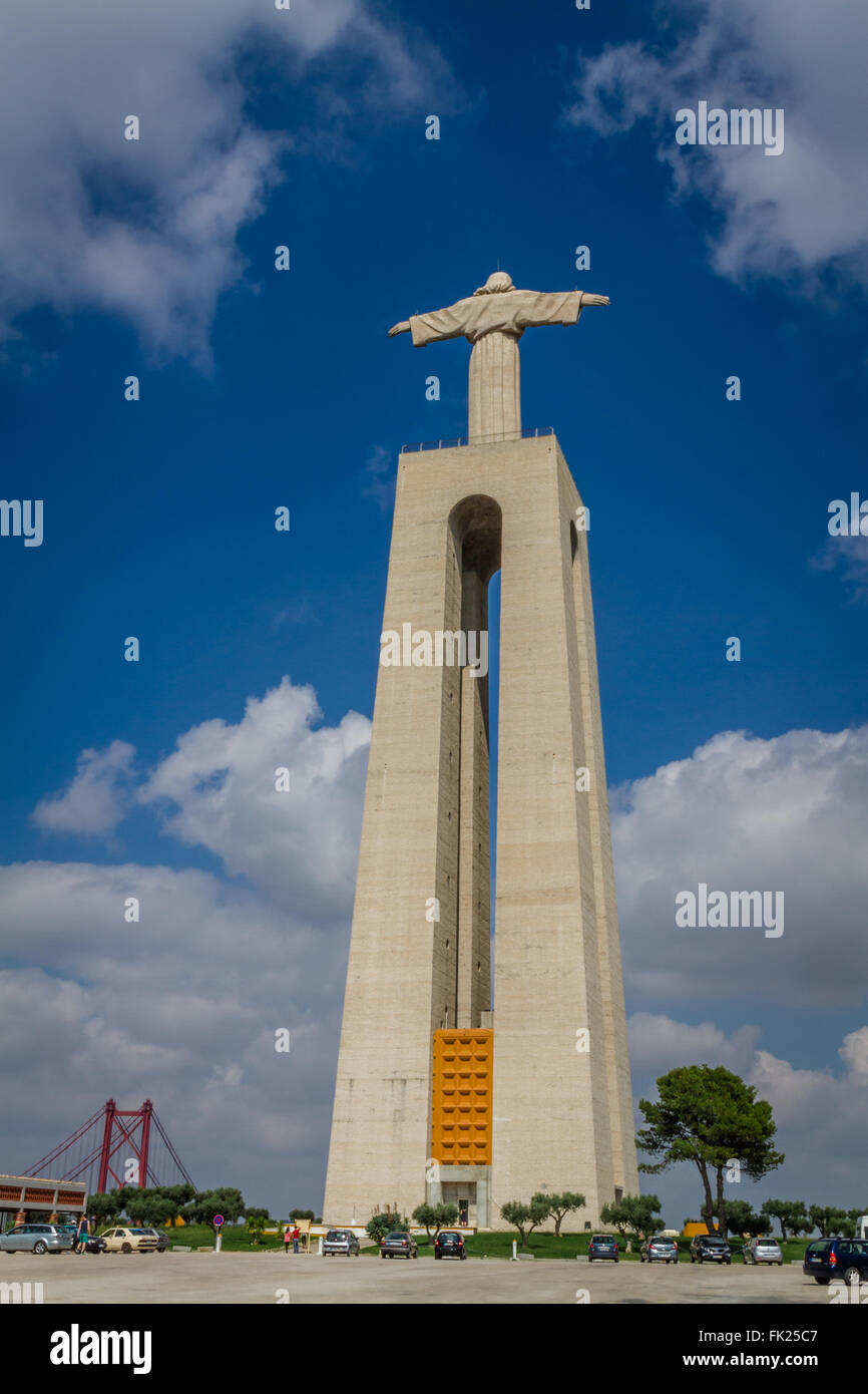 The statue of Christo Rei, Lisbon, Portugal Stock Photo - Alamy
