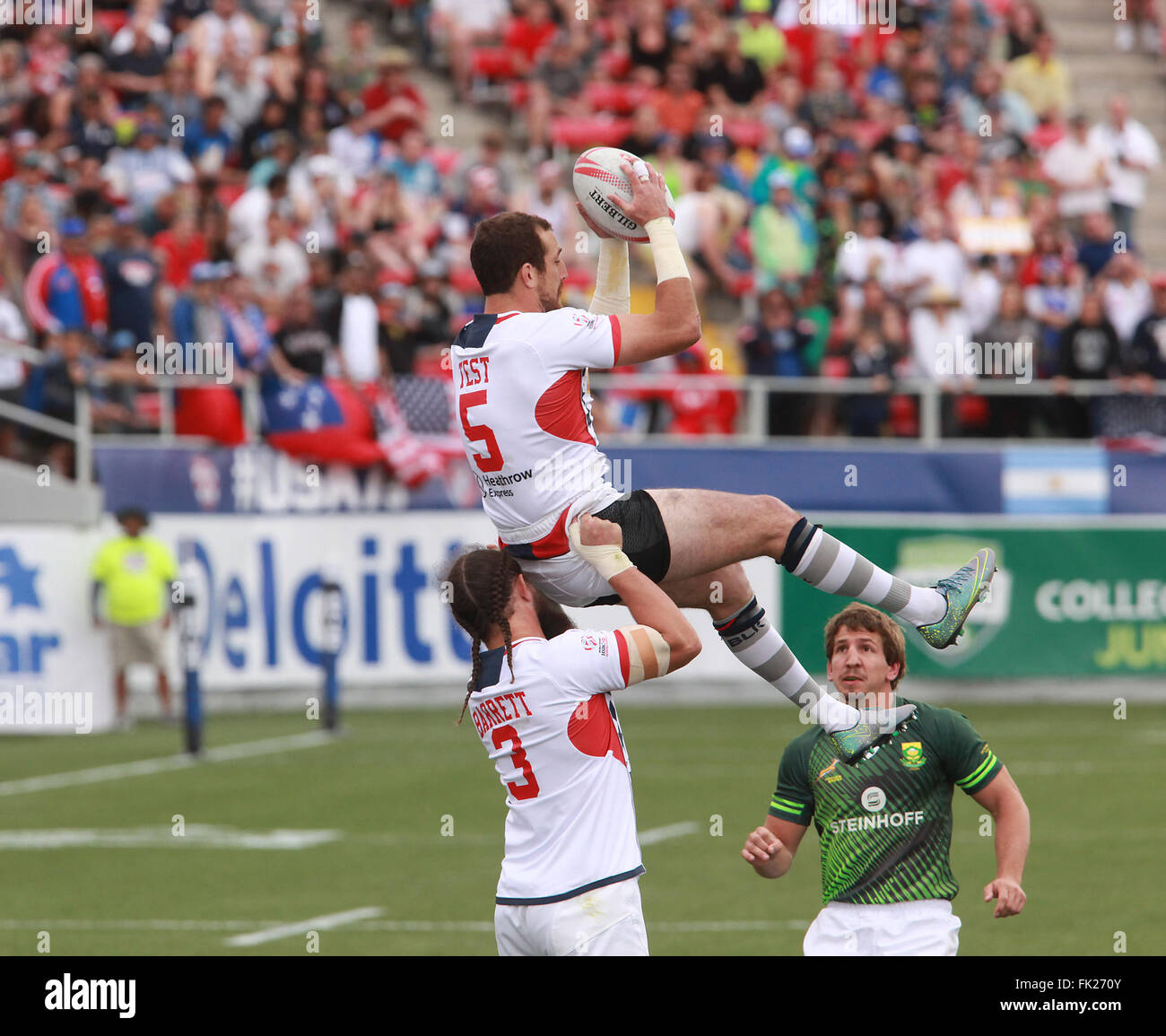 Las Vegas, Nevada, USA. 5th Mar, 2016. American player Zack Test gets a ...