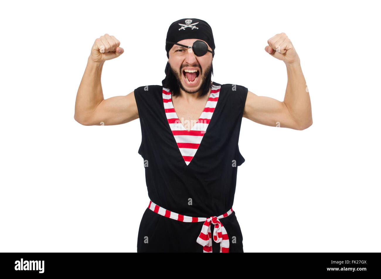 Man pirate isolated on the white background Stock Photo - Alamy