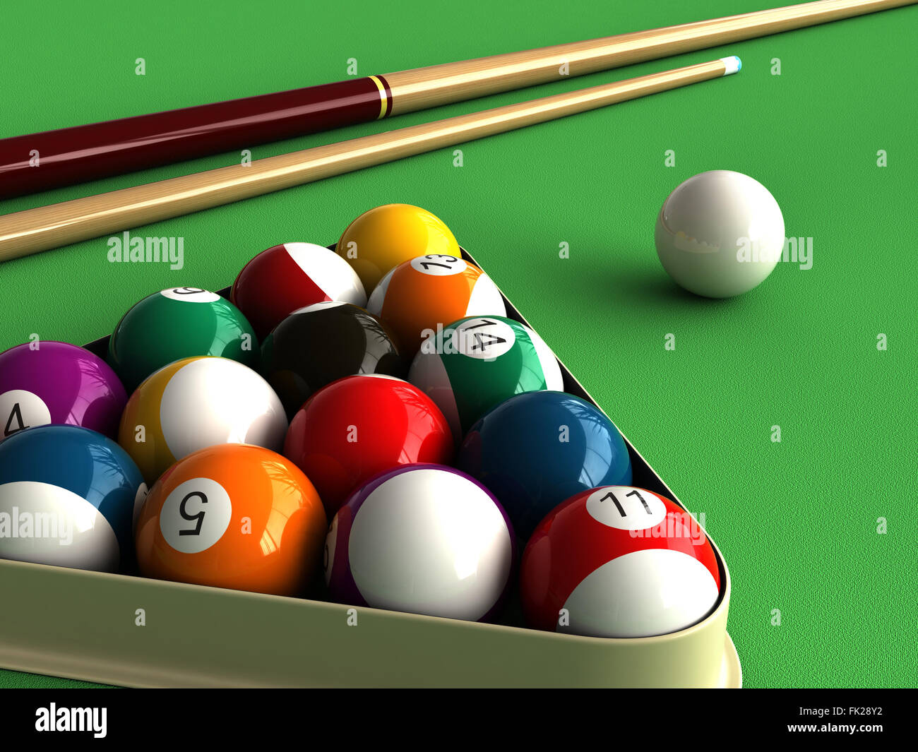 Pool Table Balls Photography