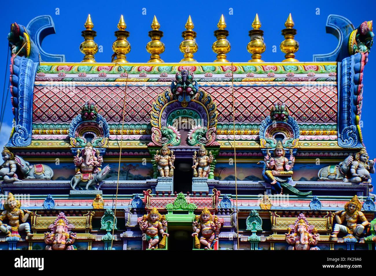 Seychelles hindu temple architecture hi-res stock photography and ...