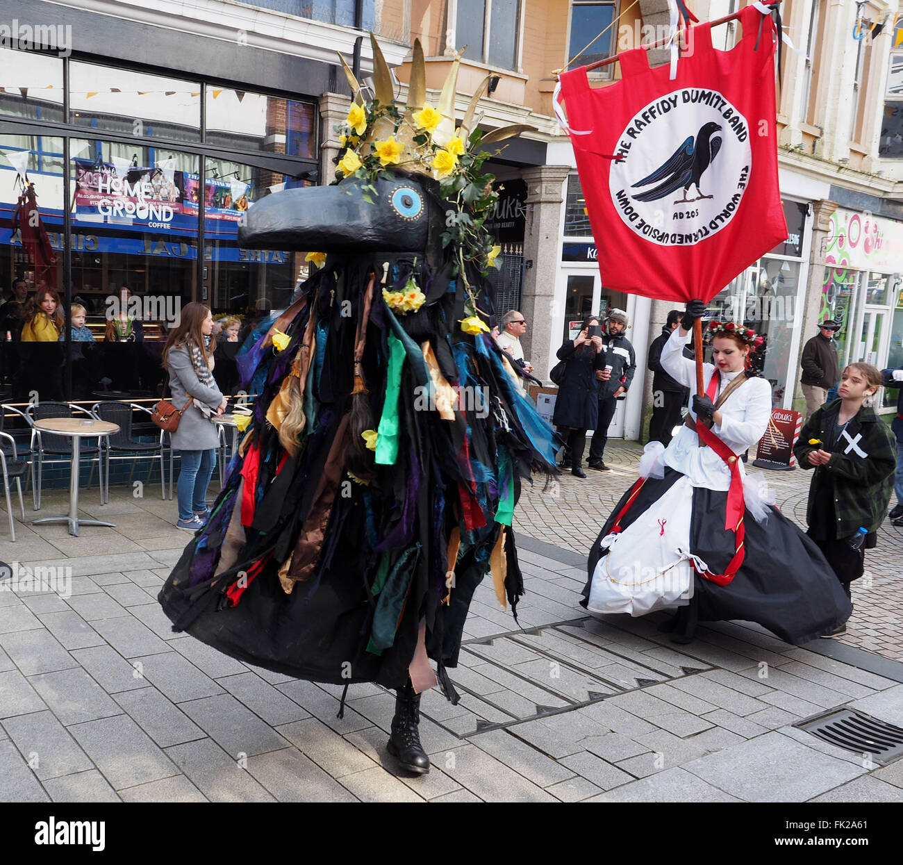 Redruth, Cornwall, UK. 05th Mar, 2016. Celebration of St Piran's Day in ...