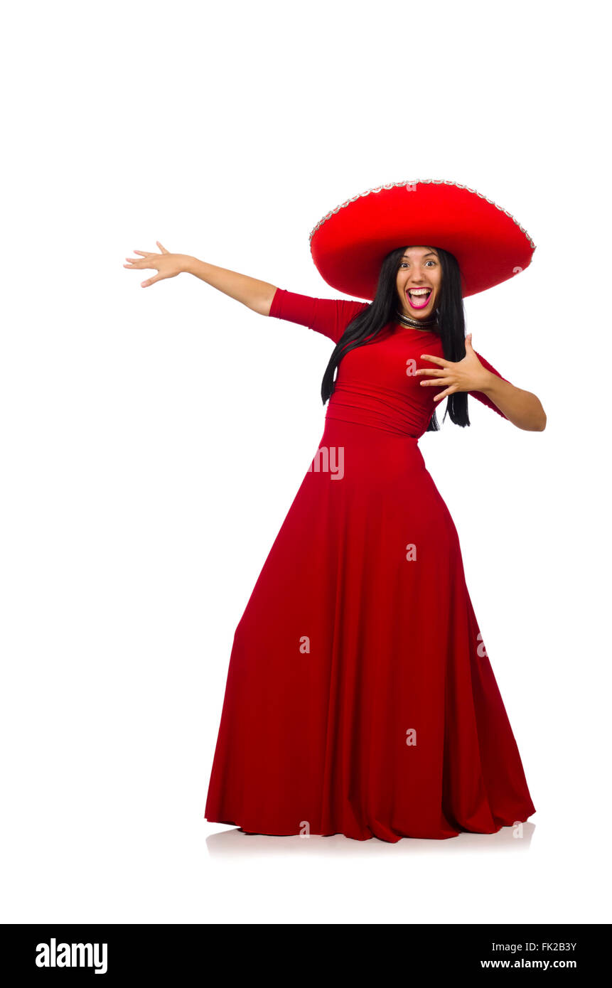 Woman wearing sombrero dancing hi-res stock photography and images - Alamy