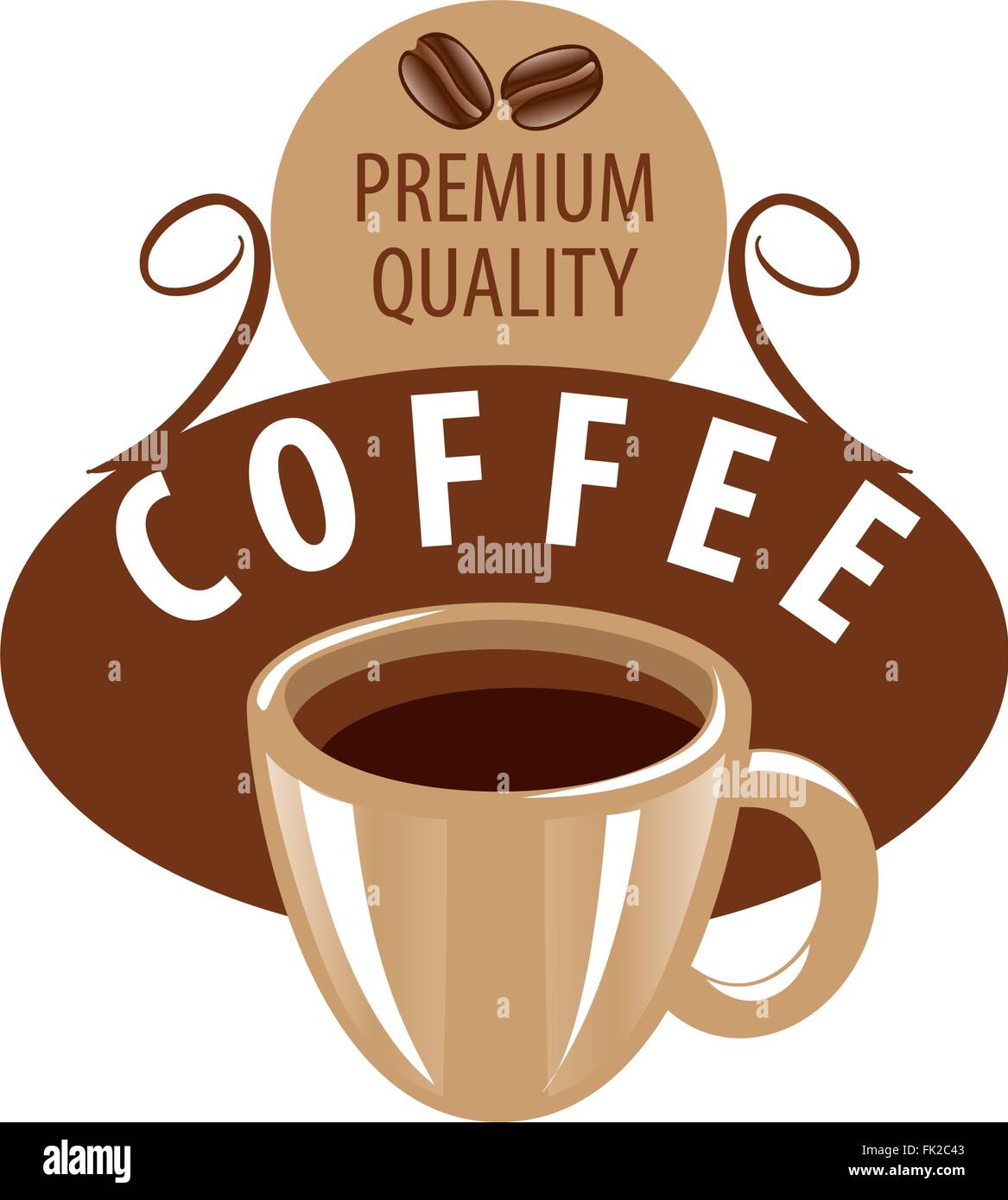 vector logo for coffee Stock Vector Image & Art - Alamy