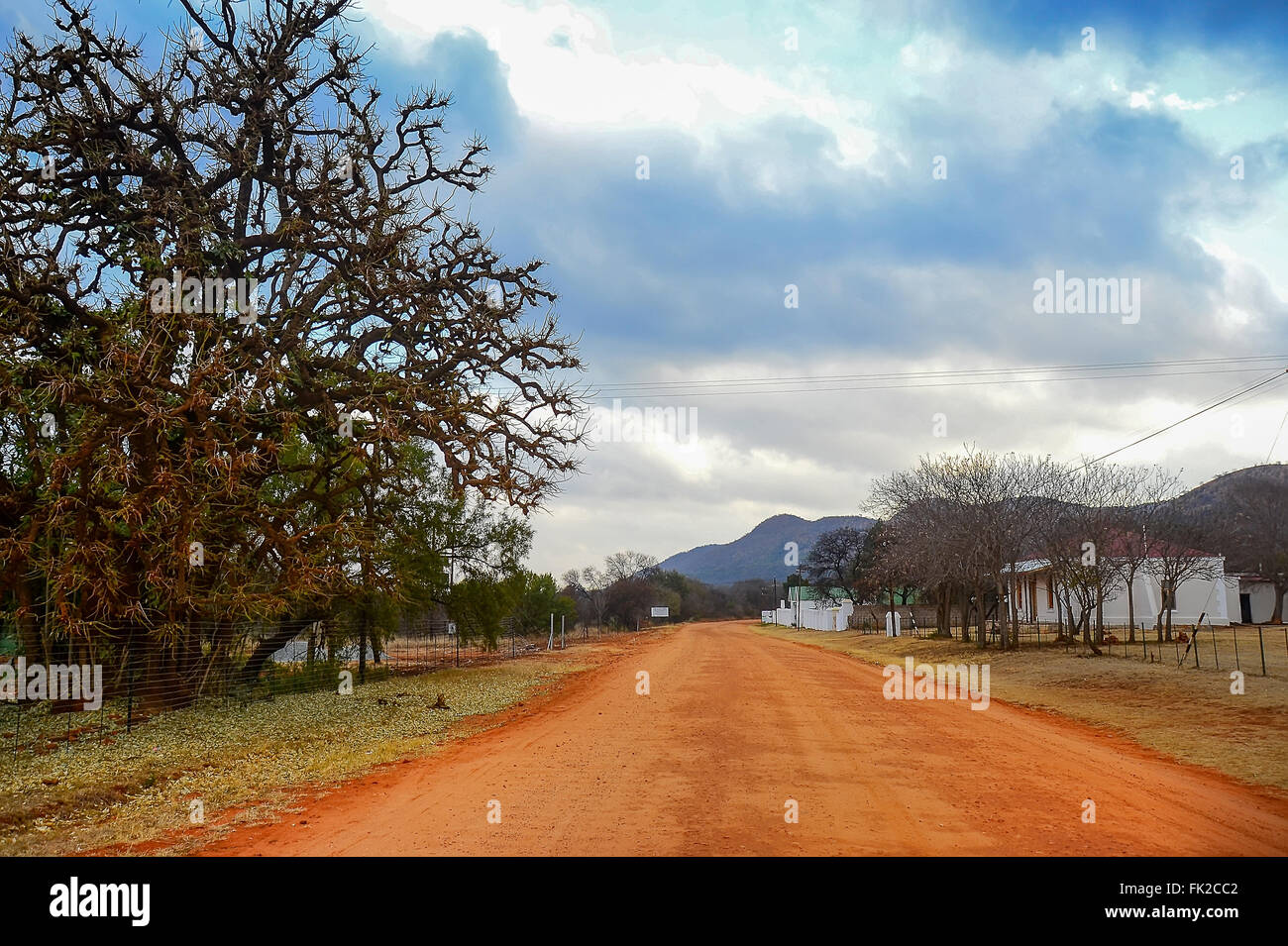 Road in Vredefort, South Africa Stock Photo - Alamy