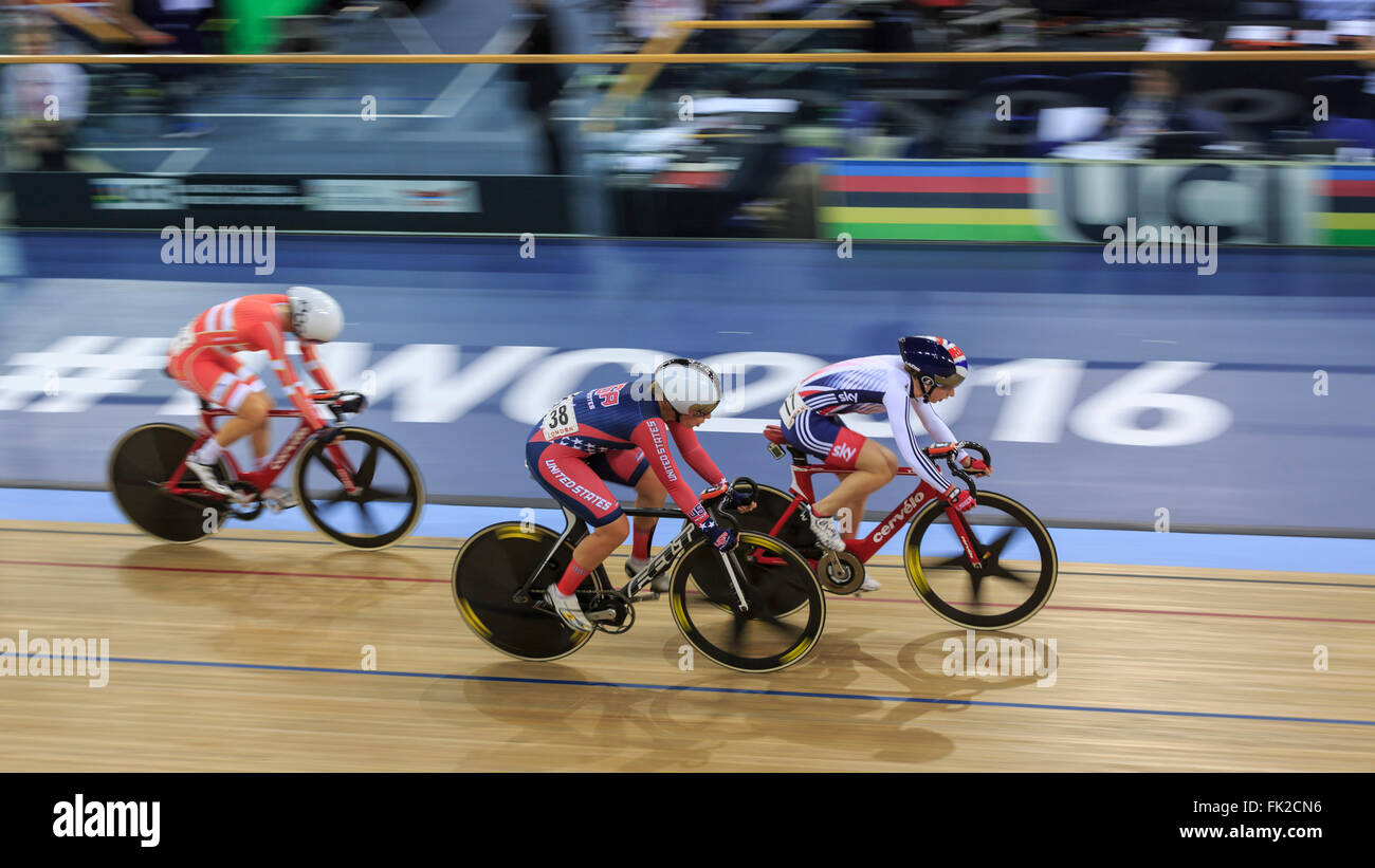2016 uci track cycling world championships day one london hi-res stock ...