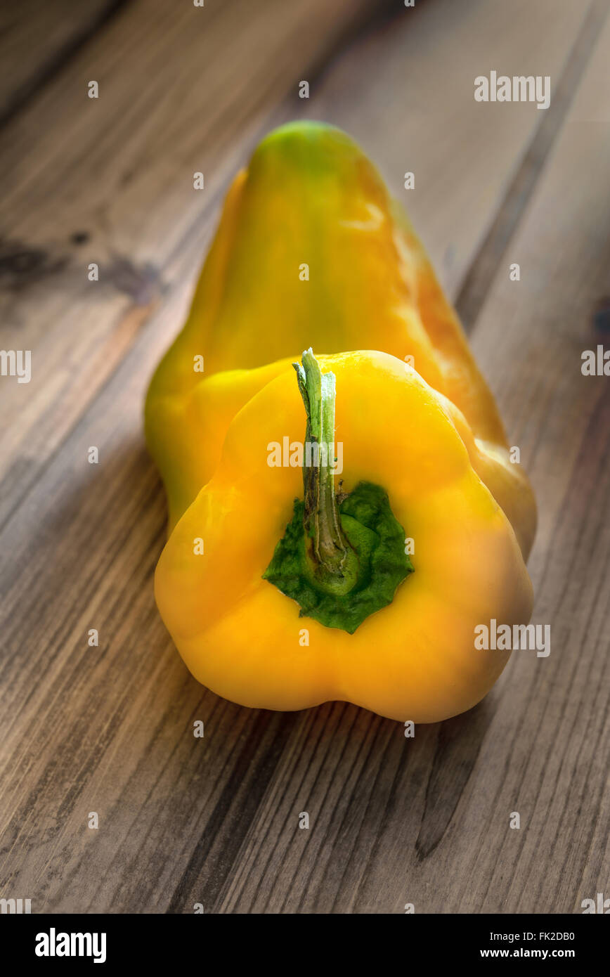 Yellow pepper with seeds hi-res stock photography and images - Alamy