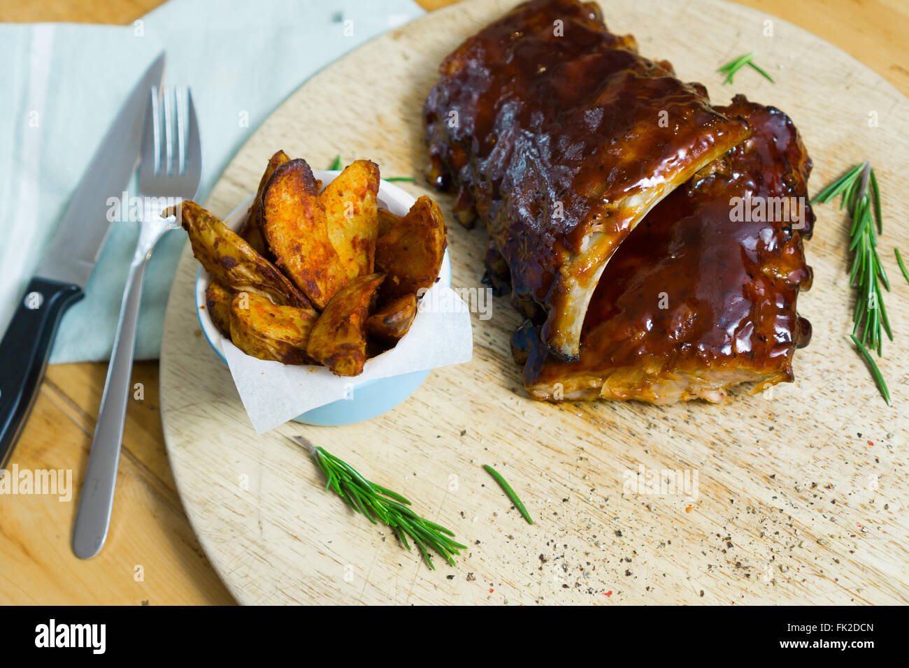 Smoked beef ribs hi-res stock photography and images - Alamy