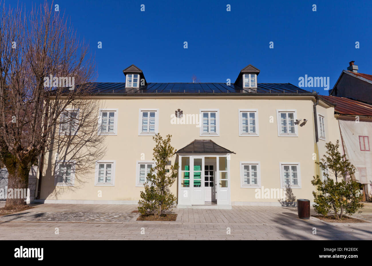 Former Serbian embassy (circa XIX c.) in Cetinje, Montenegro. Now hosts ...