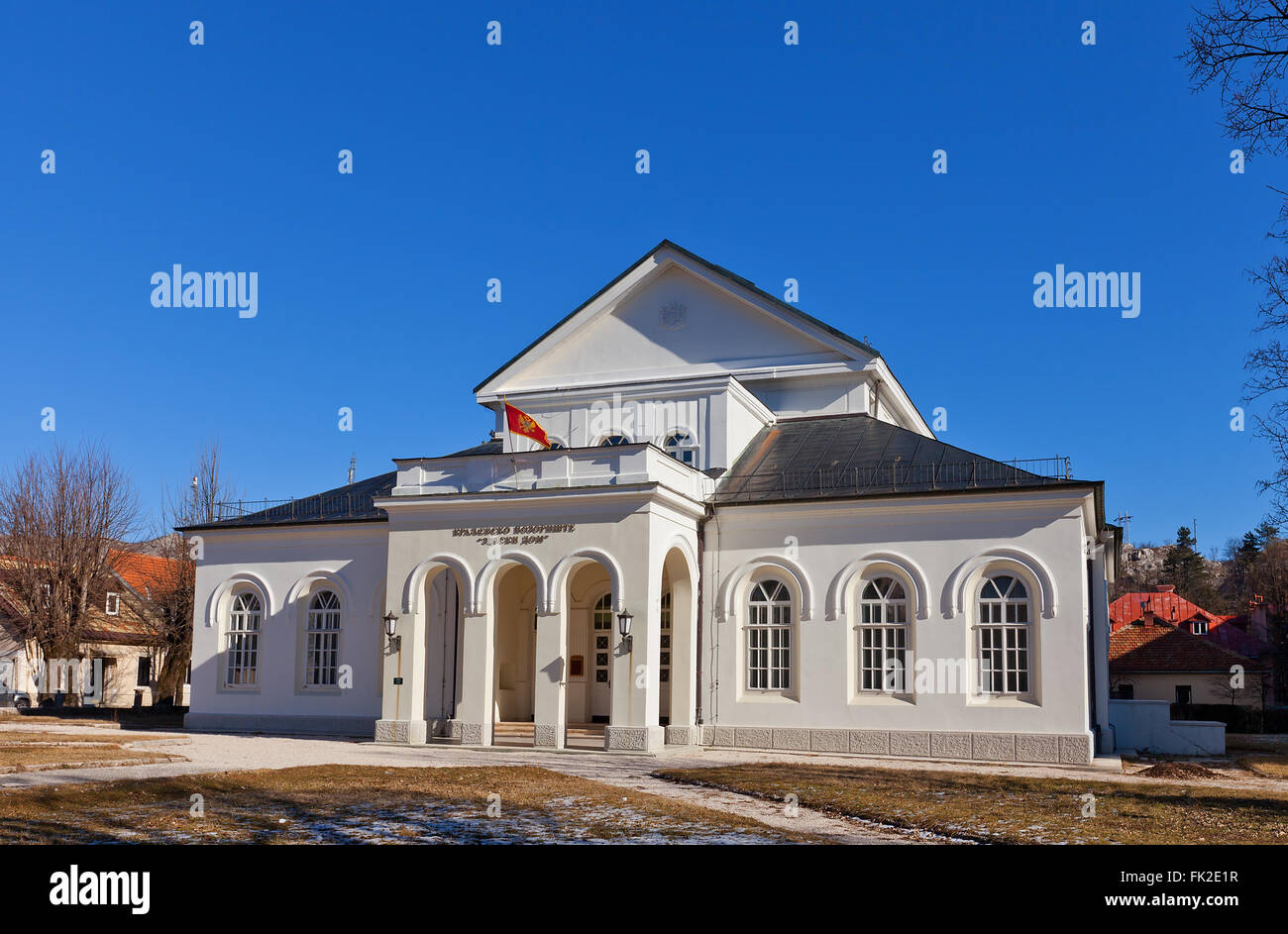 Royal Theatre (Zetski Dom, circa 1884) in Cetinje, Montenegro ...