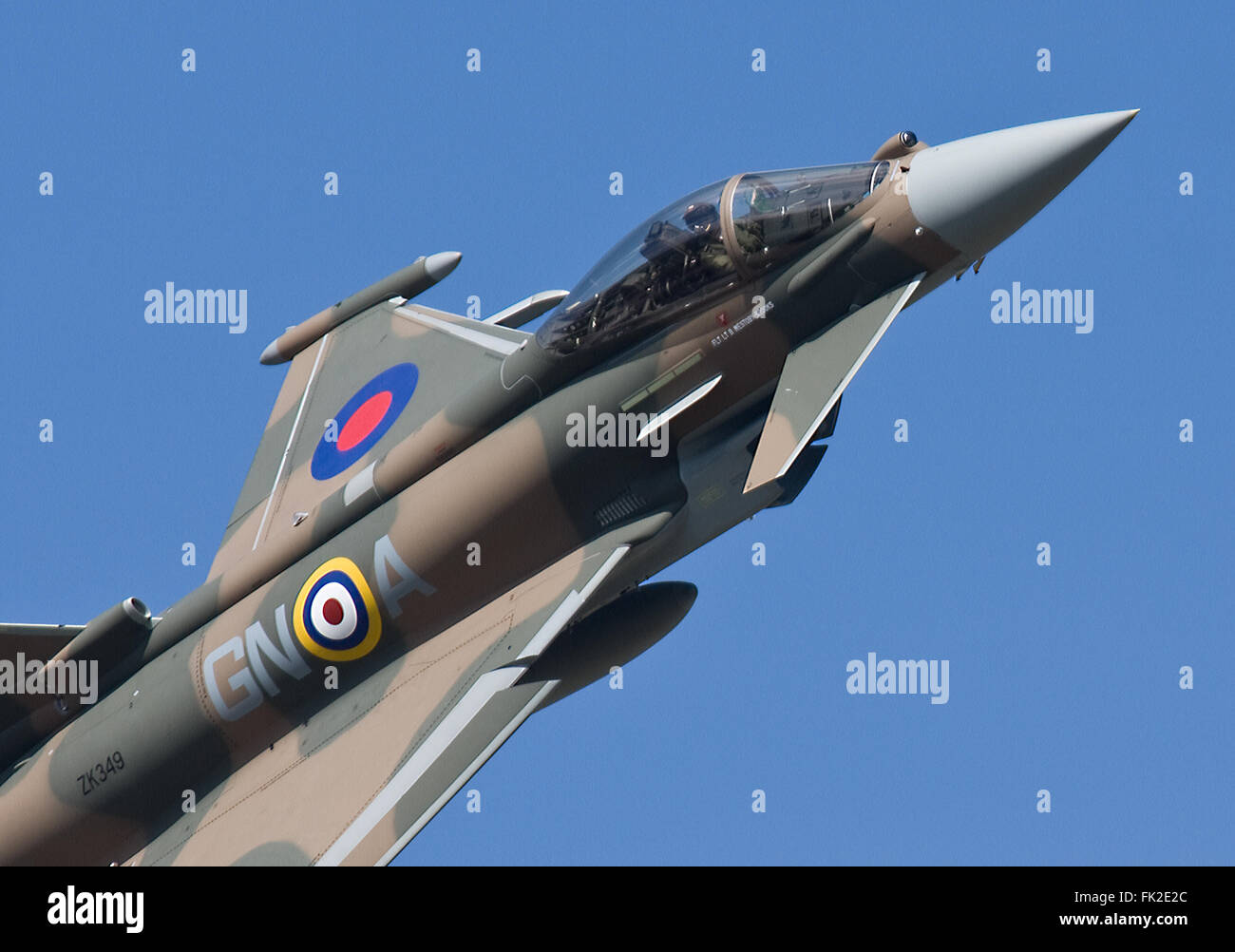 Eurofighter Typhoon FGR.4 ZK349 'Gina' at RAF Coningsby Stock Photo - Alamy