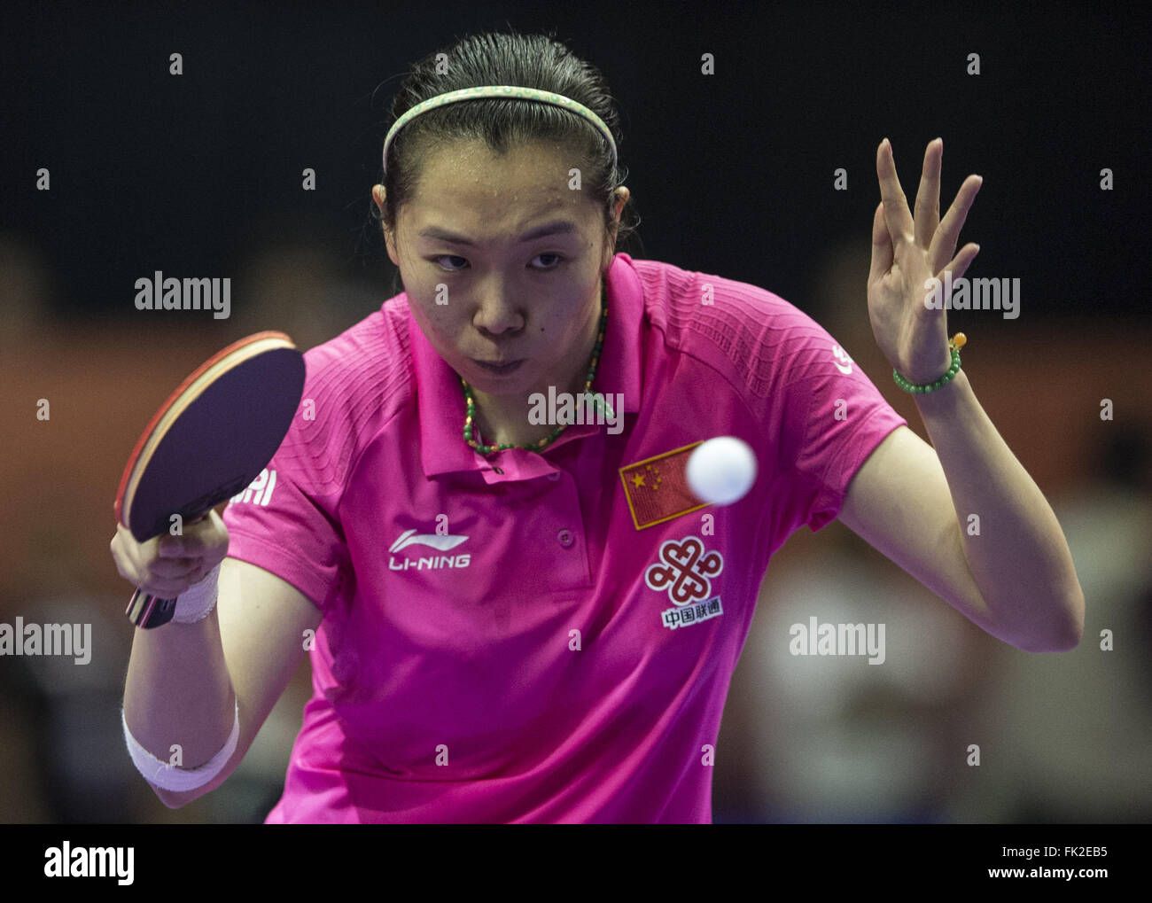 Kuala Lumpur, Malaysia. 6th Mar, 2016. Li Xiaoxia of China's women's ...