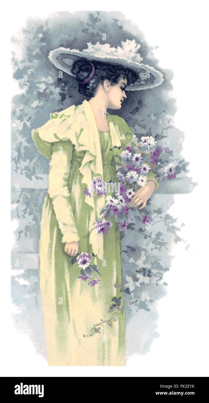 Edwardian garden Cut Out Stock Images & Pictures - Alamy