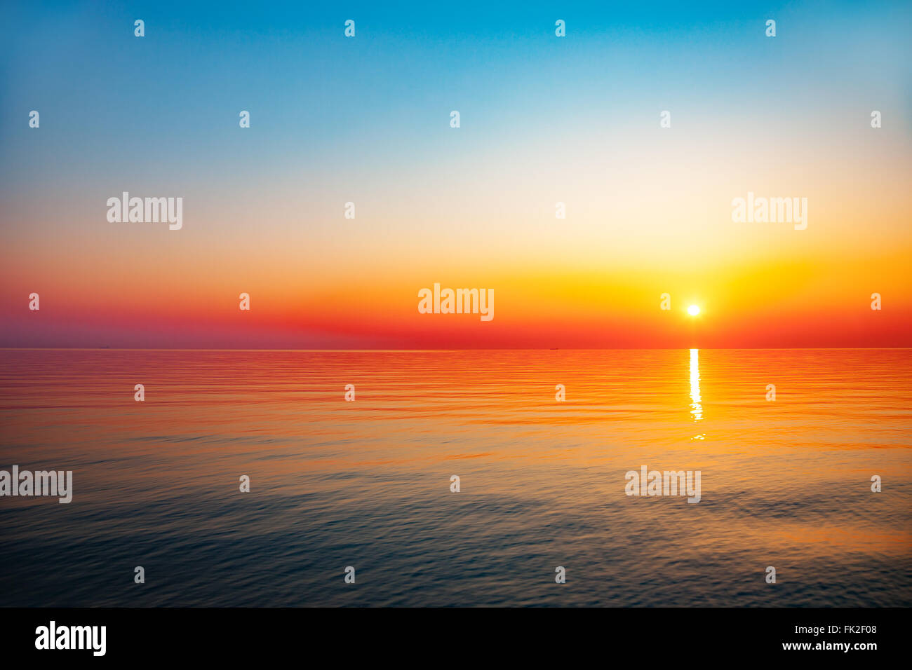 Baltic sea - early morning sunrise over the sea Stock Photo - Alamy
