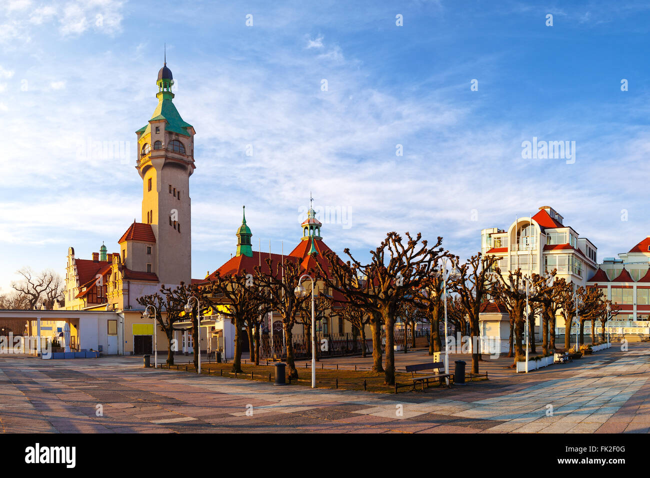 Beautiful architecture of Sopot at morning, Poland Stock Photo - Alamy