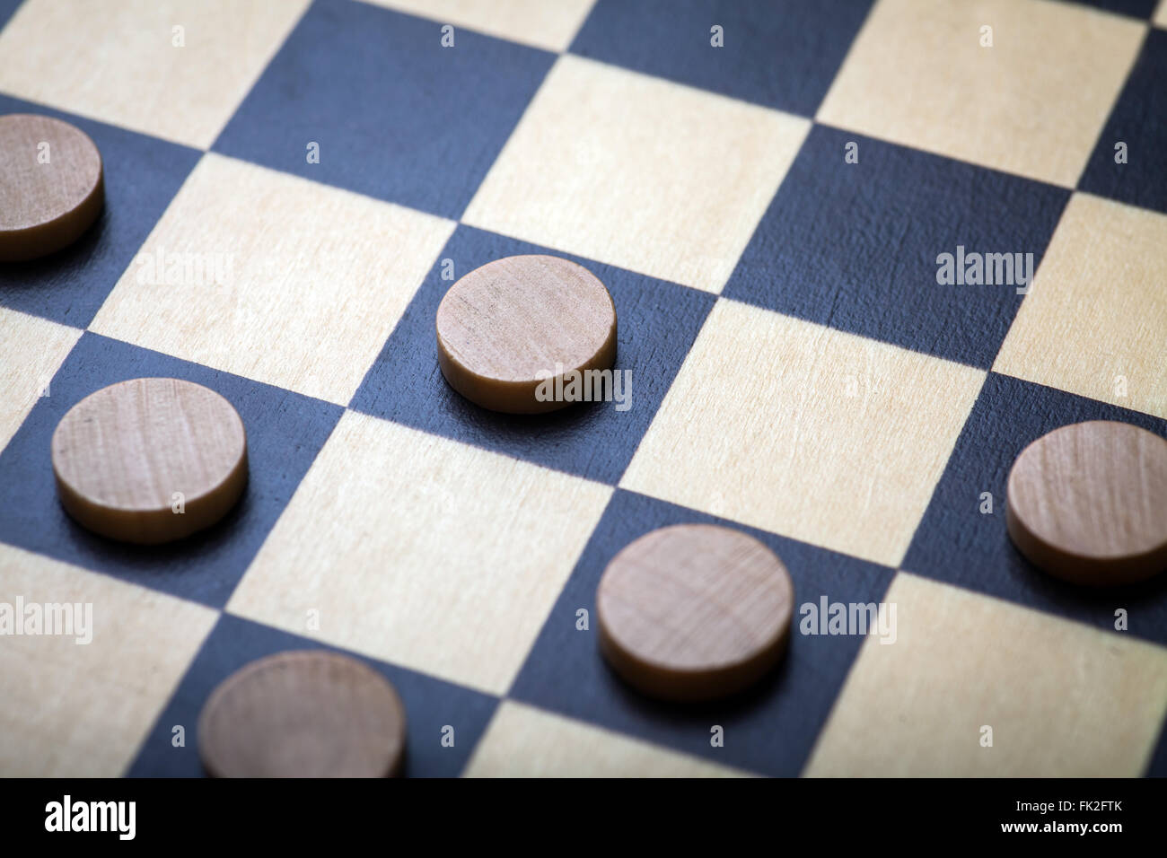 Color shot of a vintage draughts or checkers board game Stock Photo - Alamy