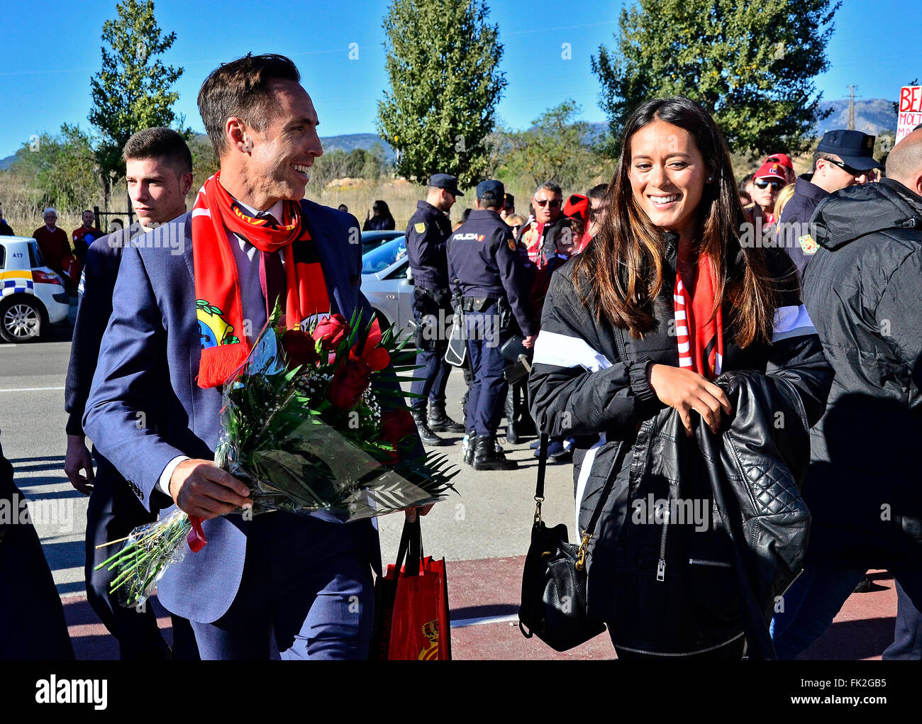 Mallorca, Spain. 5th March, 2016. Steve Nash with his fiancee Lilla ...
