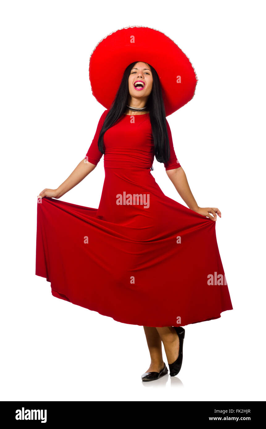 Woman wearing sombrero dancing hi-res stock photography and images - Alamy