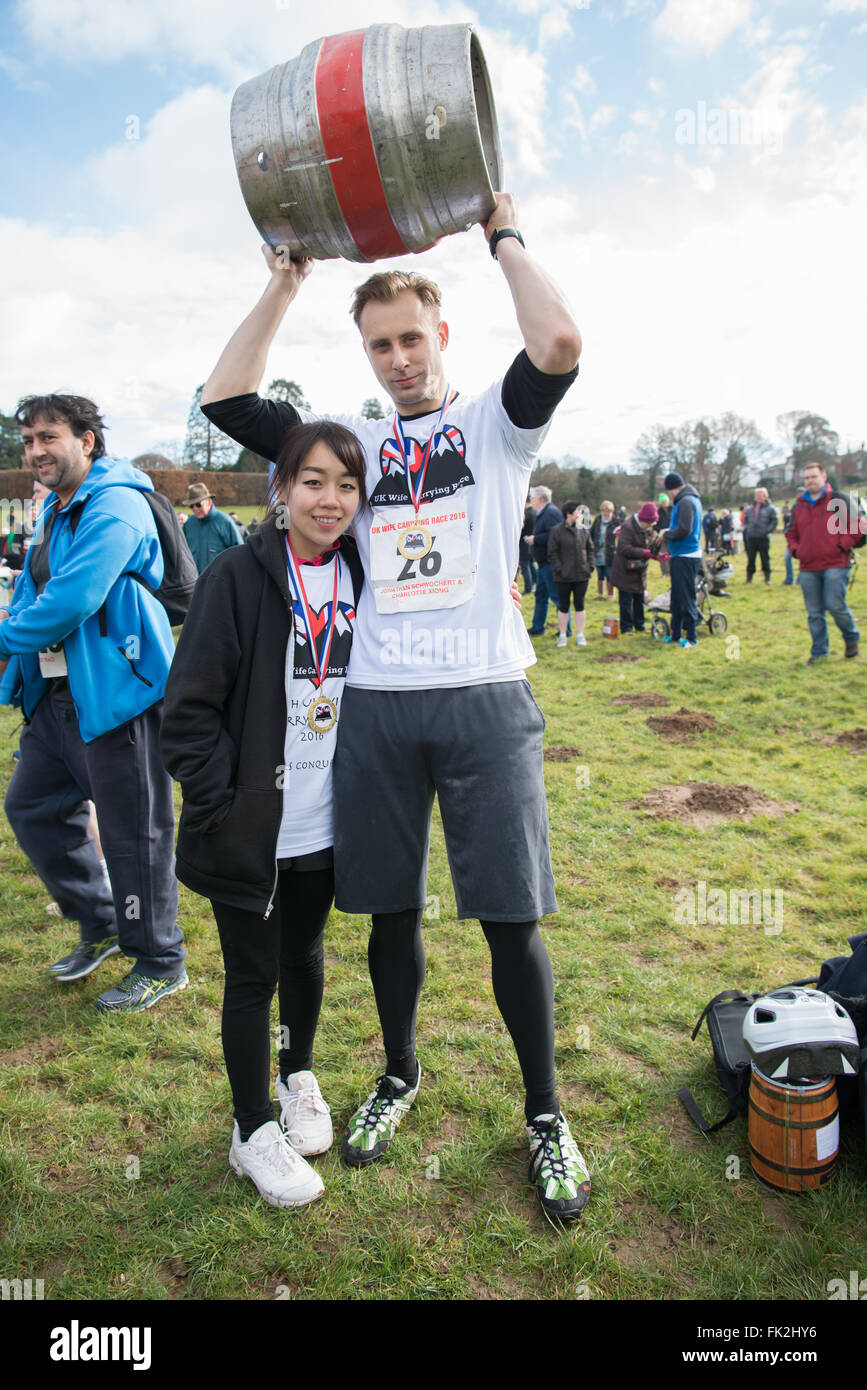 Wife carrying contest uk hi-res stock photography and images - Alamy