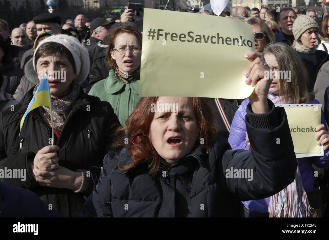 January 21, 2016 - The Ukrainian people take part in meeting in support ...