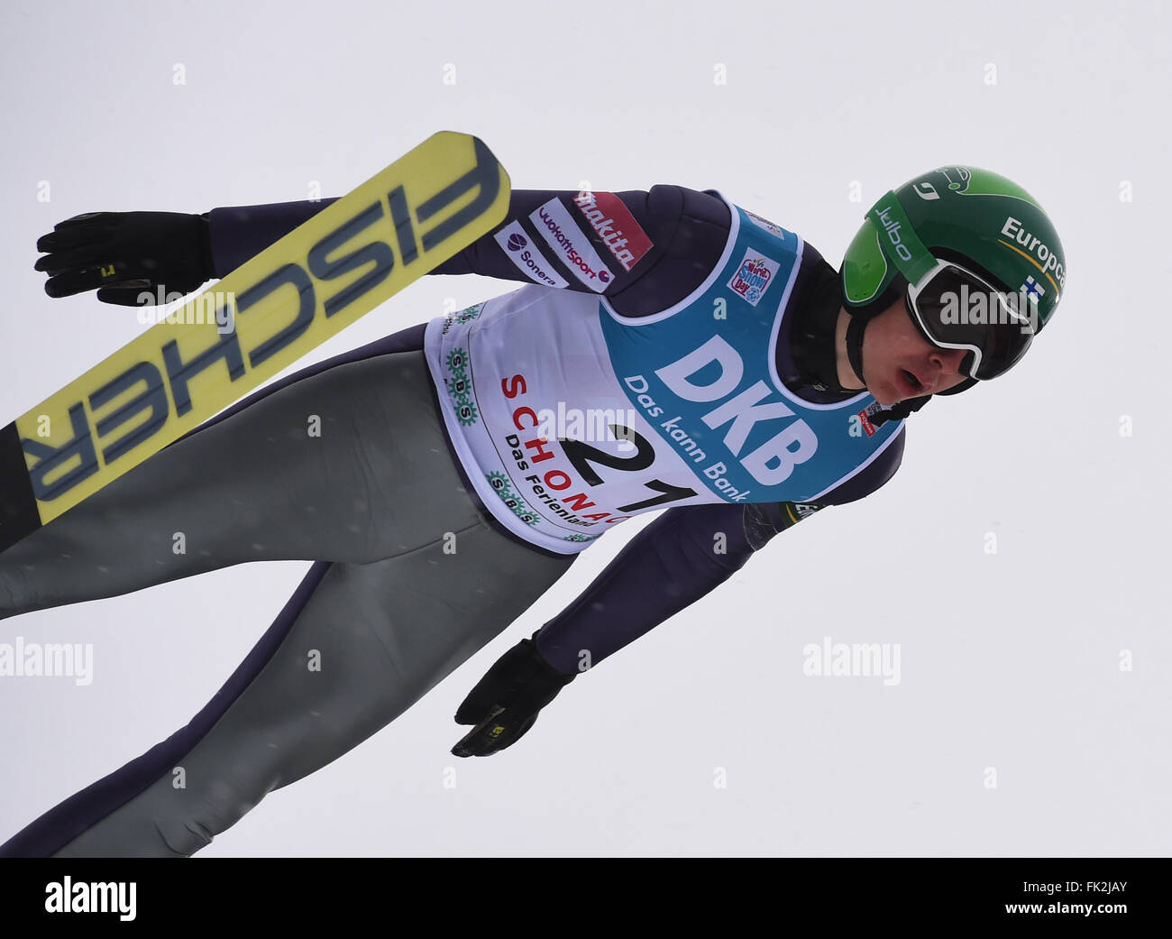 Ilkka Herola of Finland in action during the first run of the single ...