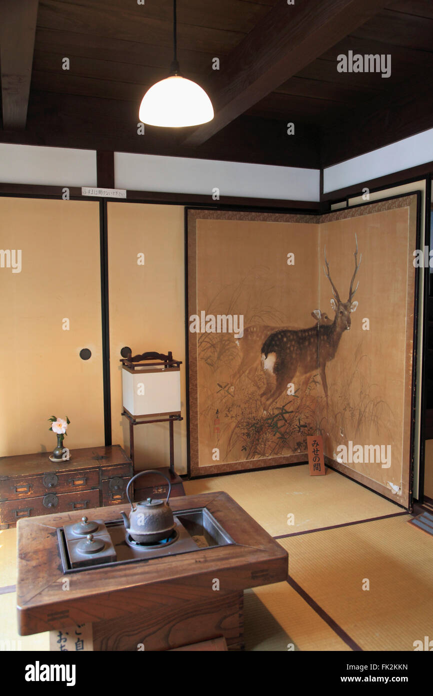 Japan, Nara, machiya, traditional house, interior Stock Photo - Alamy