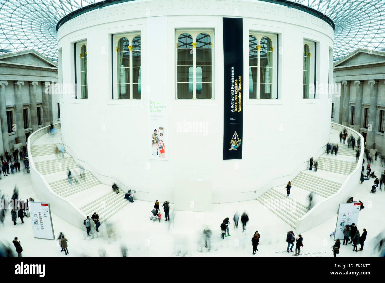 Great Court of the British Museum, showing the Reading Room where Marx ...