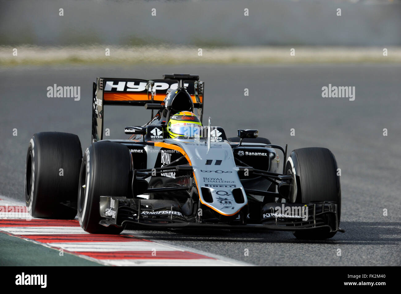Sergio (Checo) Perez (MEX), Force India during Formula One testing days ...