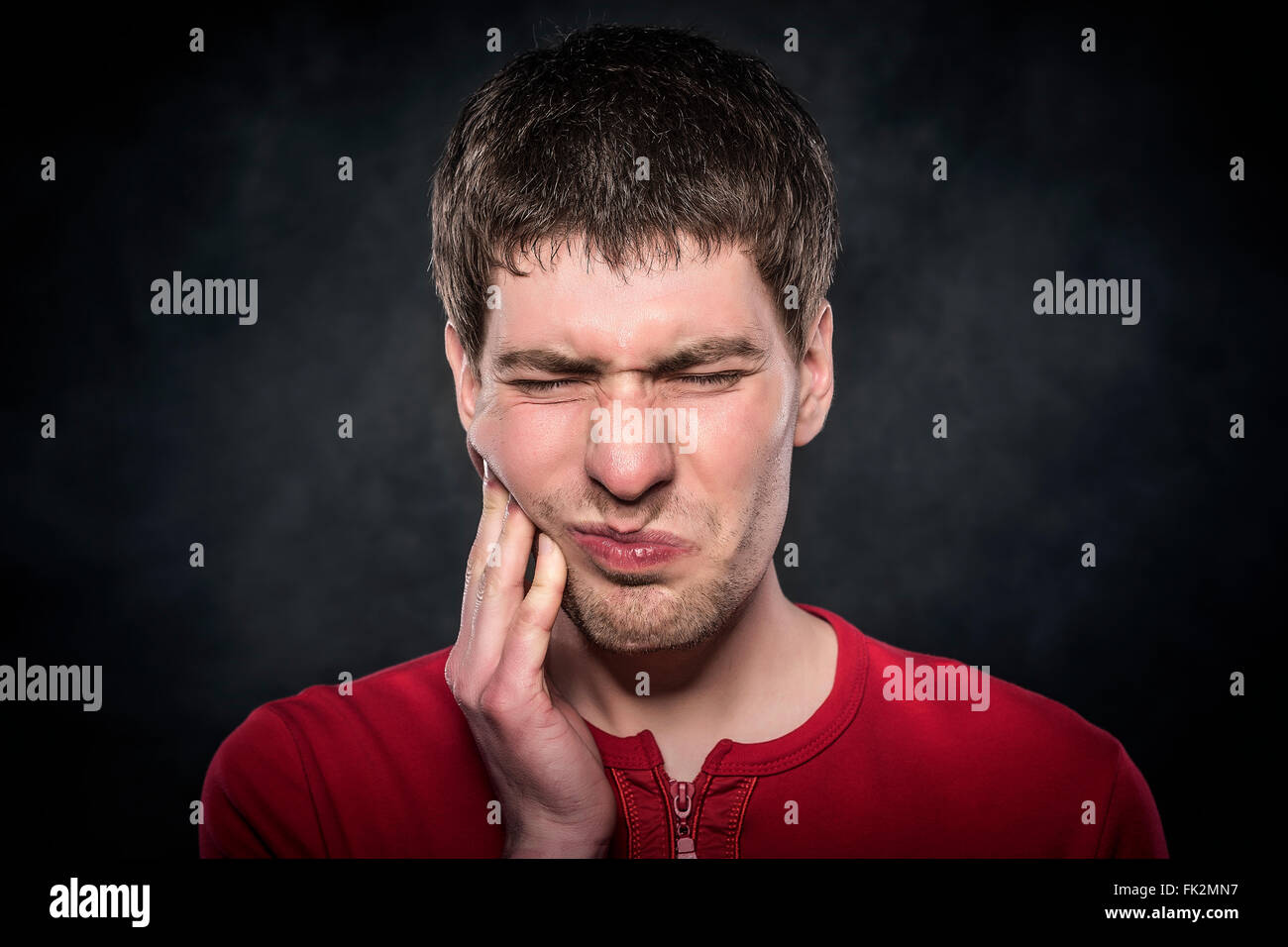 Young man toothache hi-res stock photography and images - Alamy