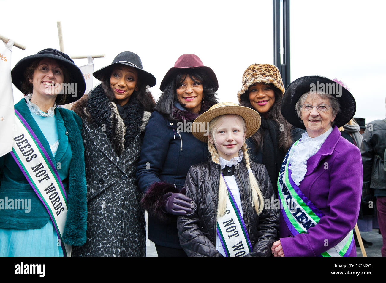 The Scoop at More London, UK 6 March 2016 Sister Sledge at the walk ...