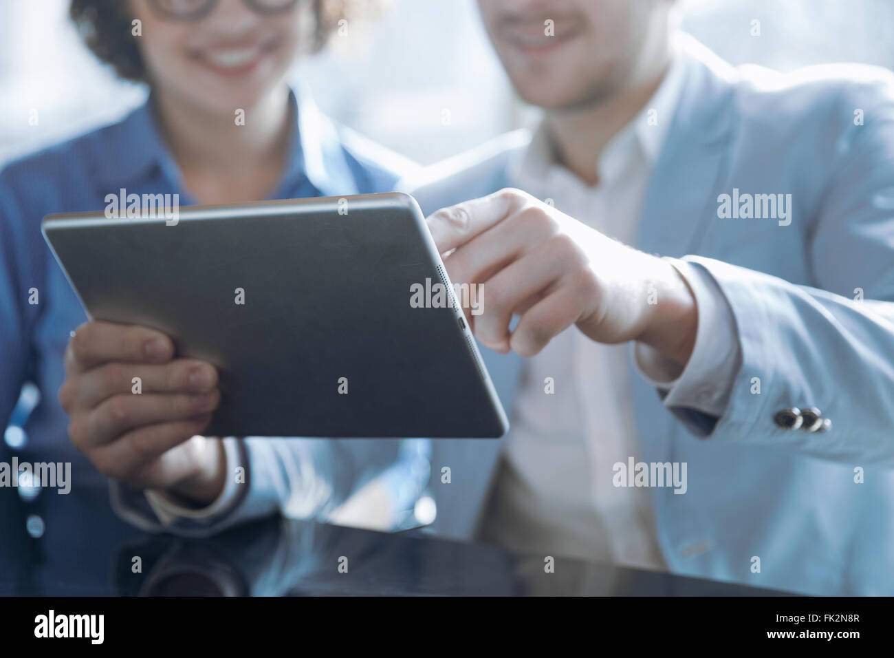 Worker jacket tablet hi-res stock photography and images - Alamy