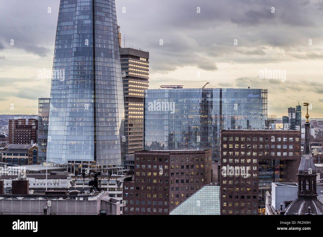 Base of Shard building and surroundings in London Stock Photo - Alamy