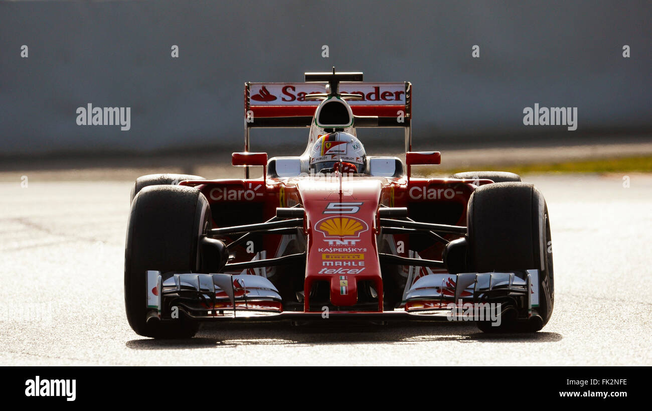 Sebastian Vettel, Ferrari during Formula One testing days on the ...