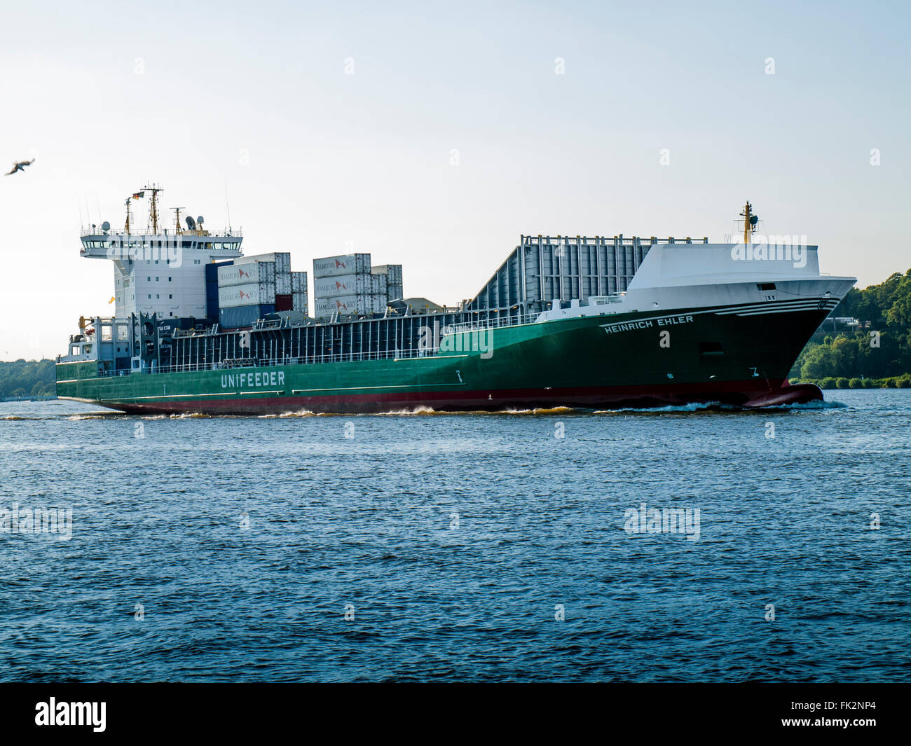 Container vessel feeder feeder ship hi-res stock photography and images ...