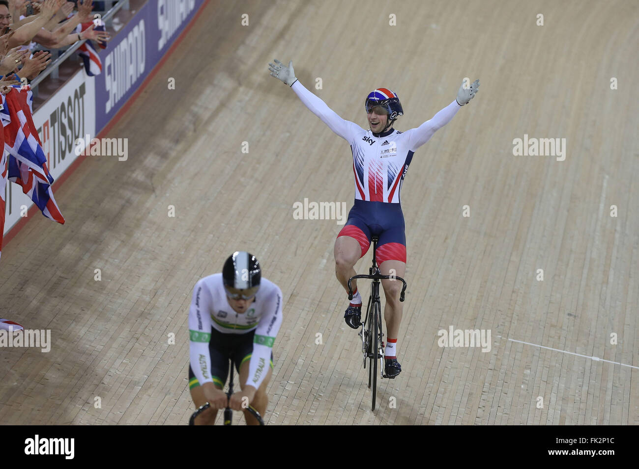 Lee Valley Velo Centre, Lnodn UK. 05th Mar, 2016. UCI Track Cycling ...