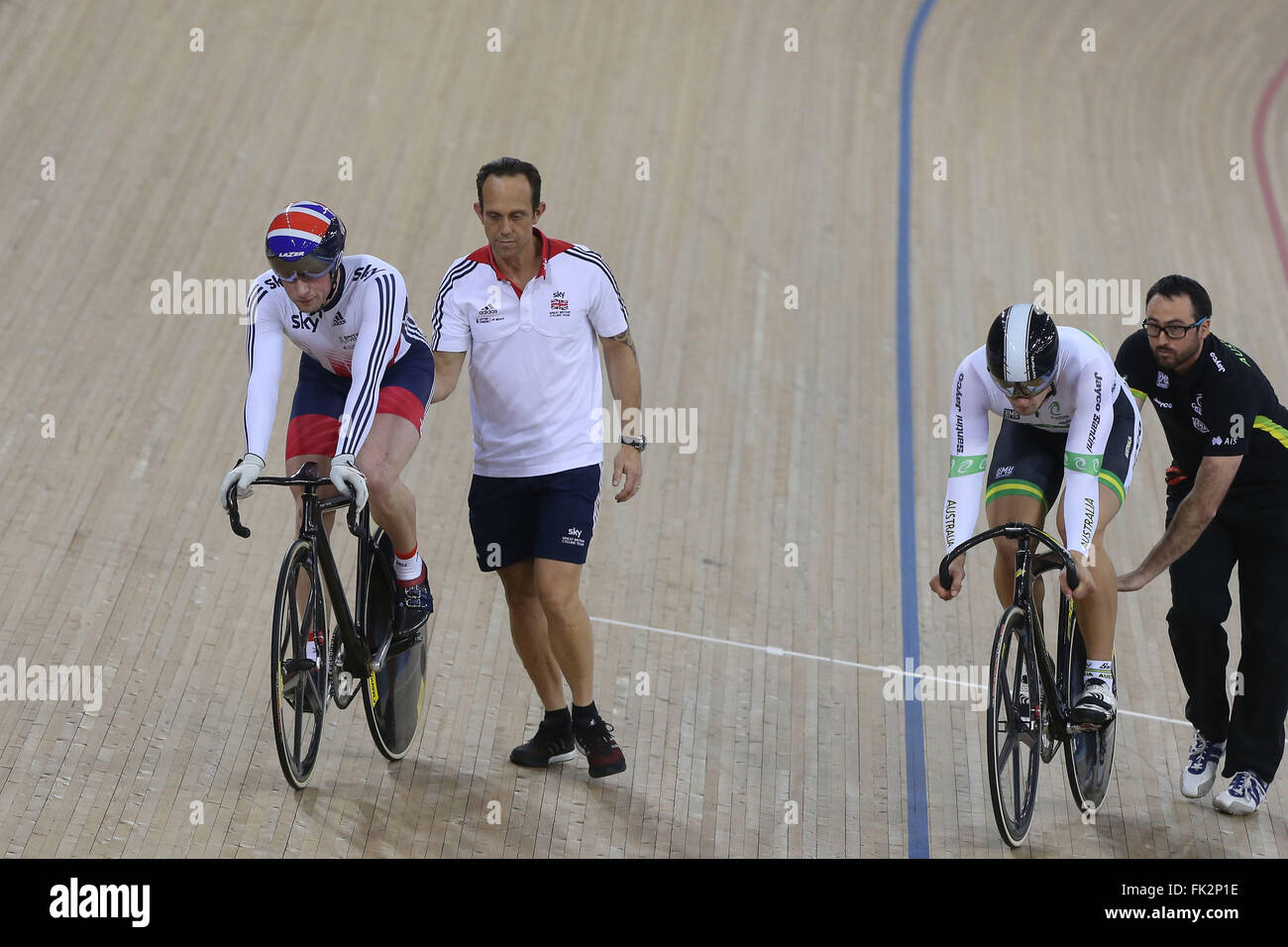 Lee Valley Velo Centre, Lnodn UK. 05th Mar, 2016. UCI Track Cycling ...