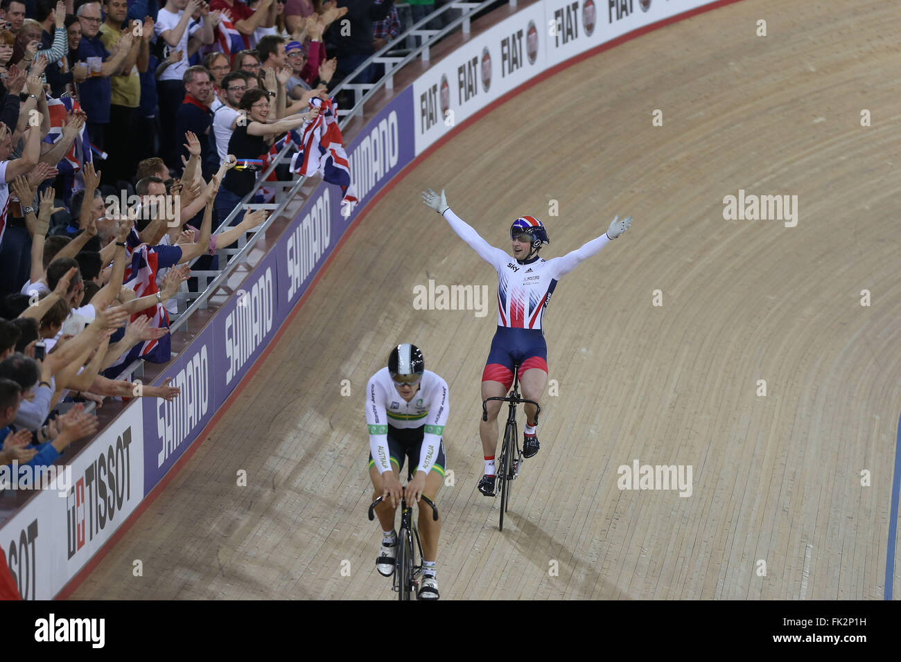 Lee Valley Velo Centre, Lnodn UK. 05th Mar, 2016. UCI Track Cycling ...
