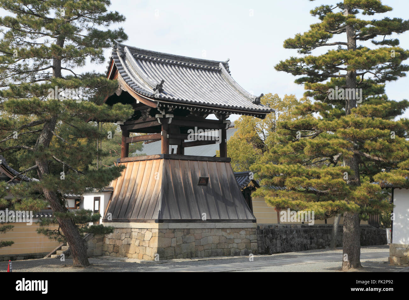 Japan, Kyoto, Myoshinji Temple, bell tower Stock Photo - Alamy