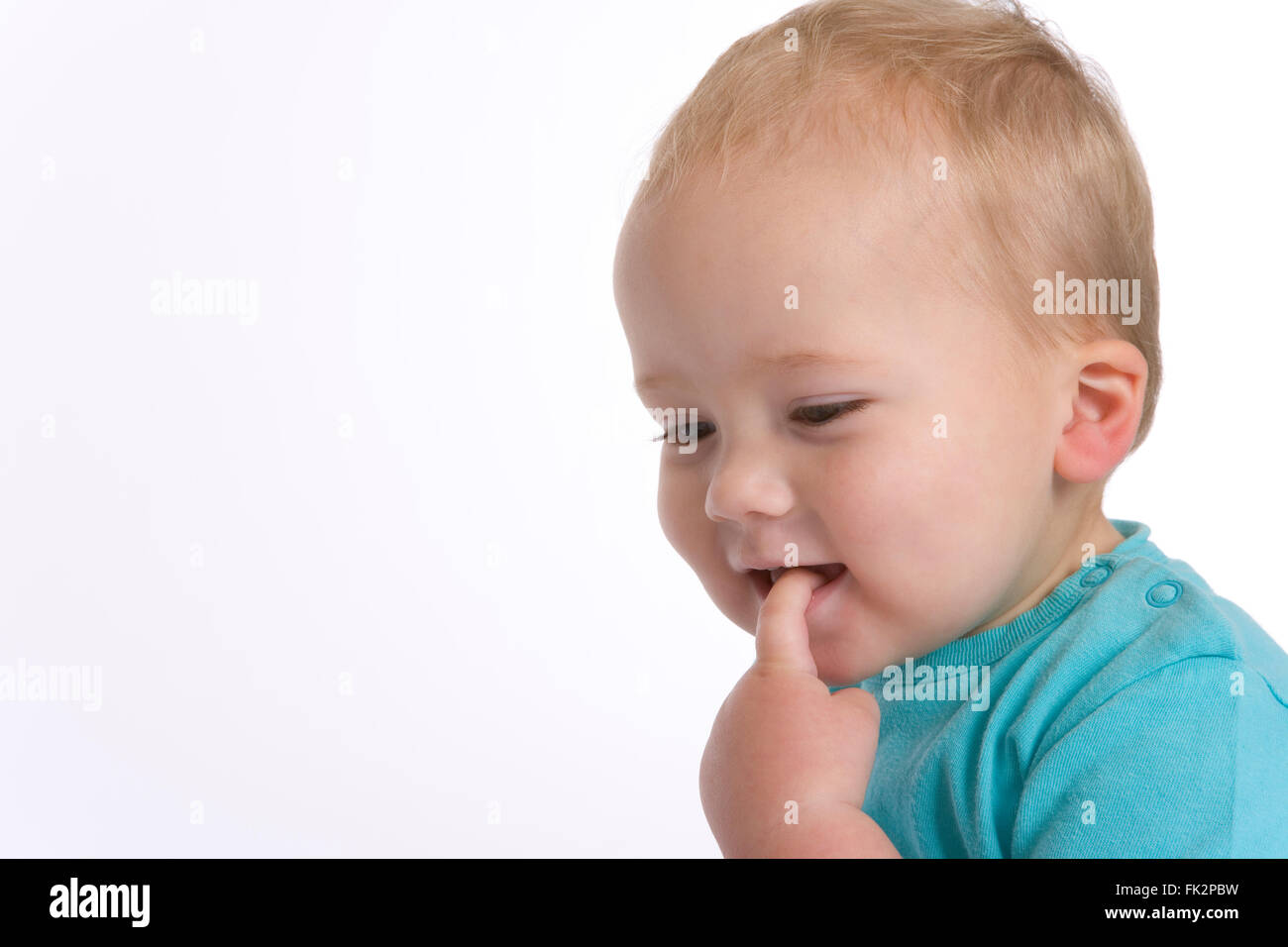 Portrait Of A Toddler Boy With A Wavering Expression With Space For ...