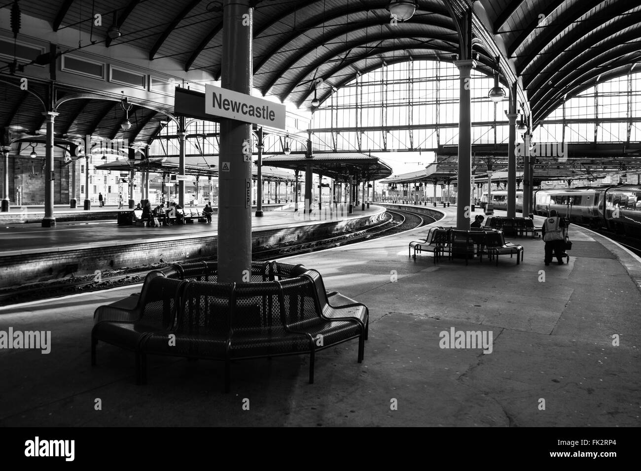 Newcastle Central Station Stock Photo - Alamy