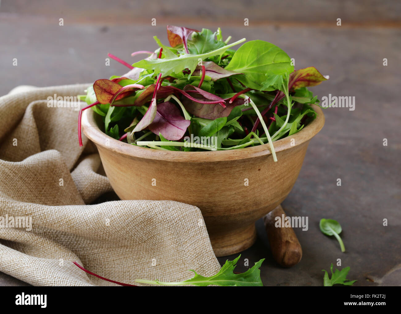 Green salad mix hi-res stock photography and images - Alamy
