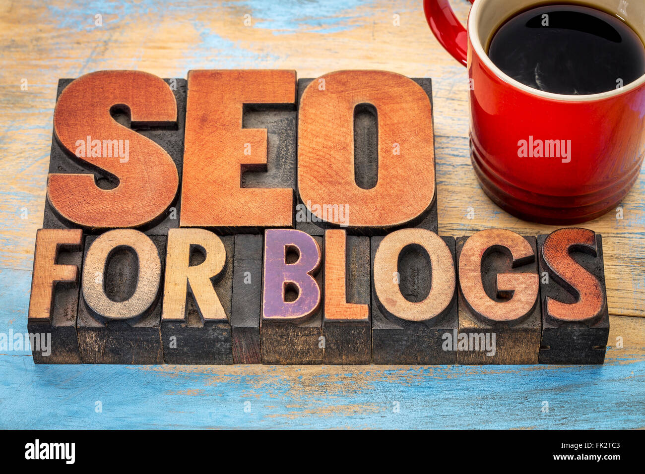 SEO (search engine optimization) for blogs - word abstract in vintage ...