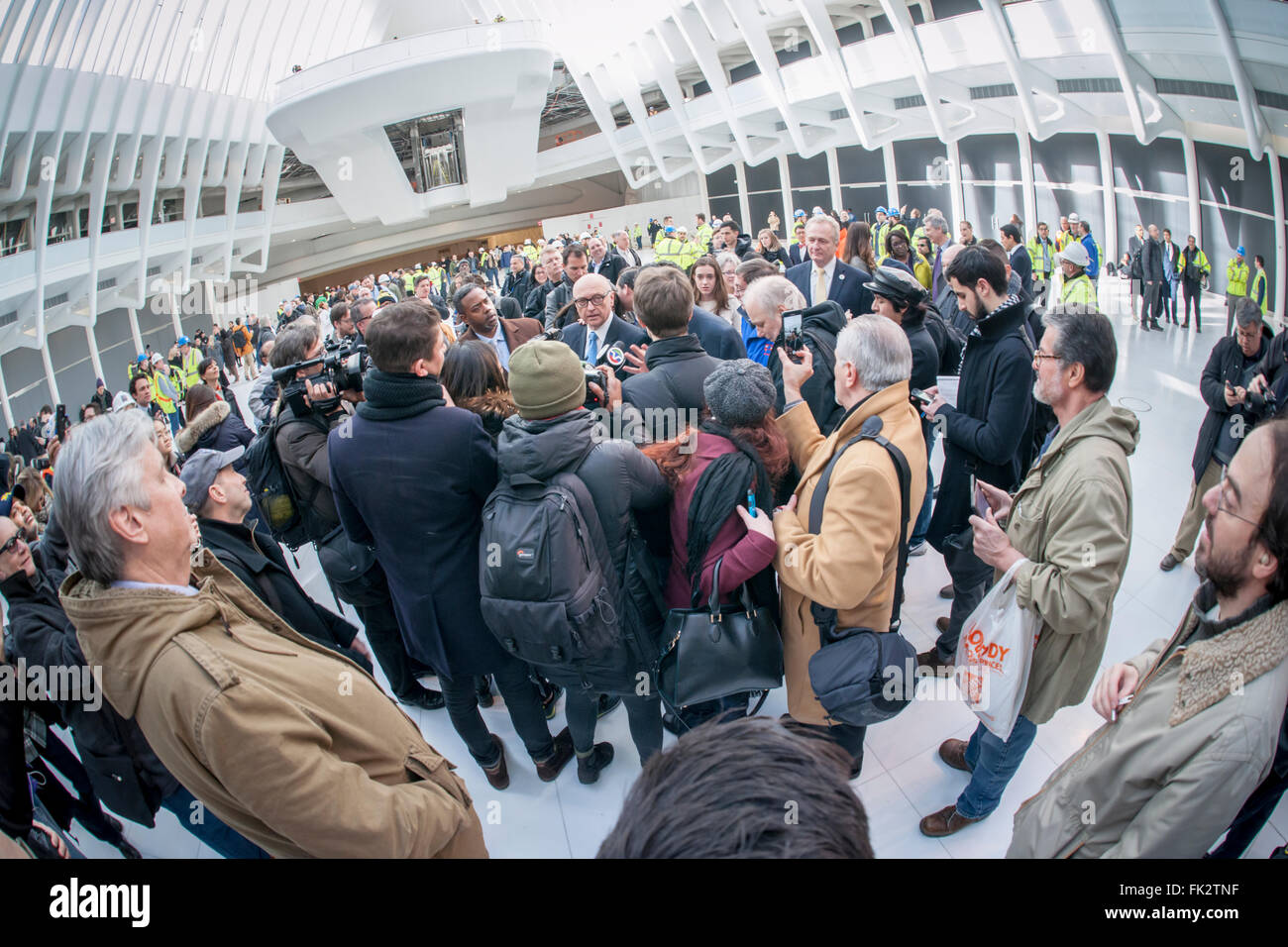 Steven Plate, center, chief of major capital projects for the Port ...