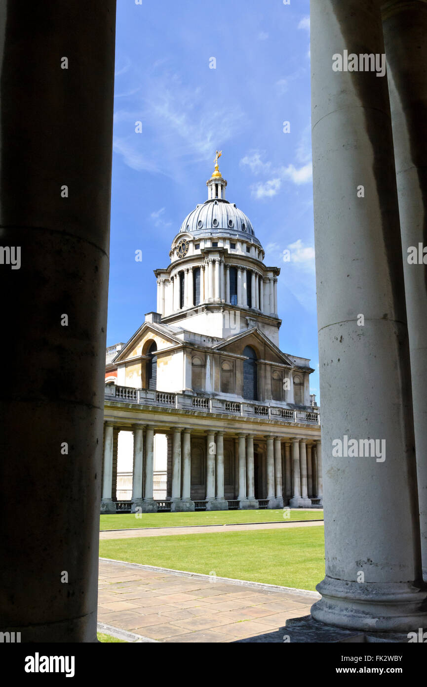 The historic Painted Hall building at Royal Naval College, London ...